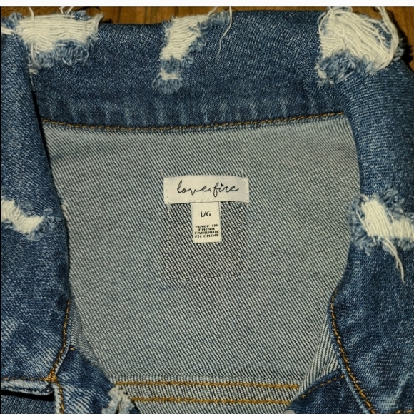 love, Fire | Jackets & Coats | Nwot Love Fire Denim Vest | Poshmark